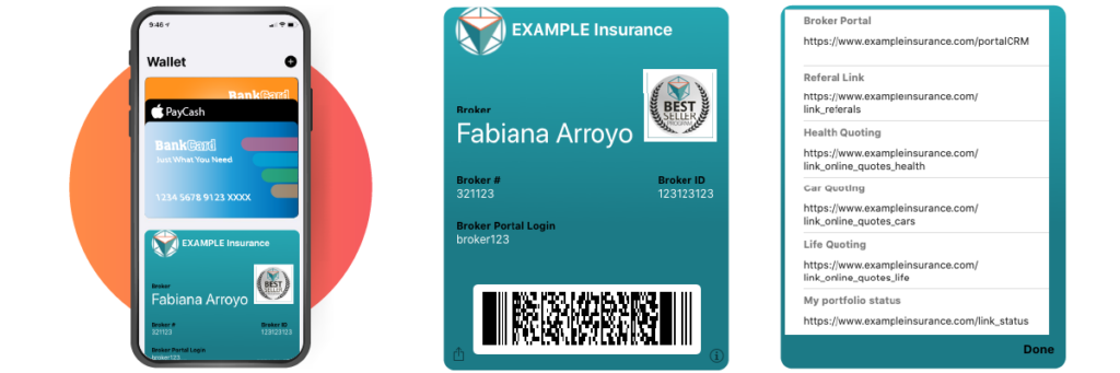 eWallet Insurance Broker Card | DANAconnect